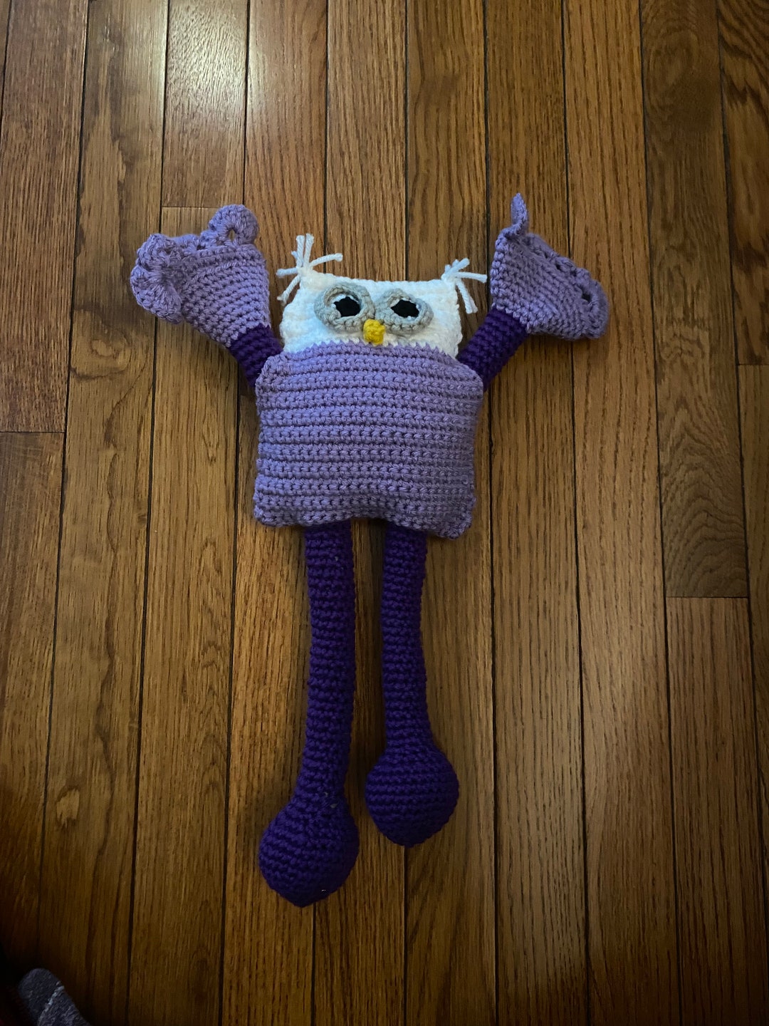 Crochet Owl, Movable Legs/hands, Toy, Children's Toy, Stuffed Animal ...