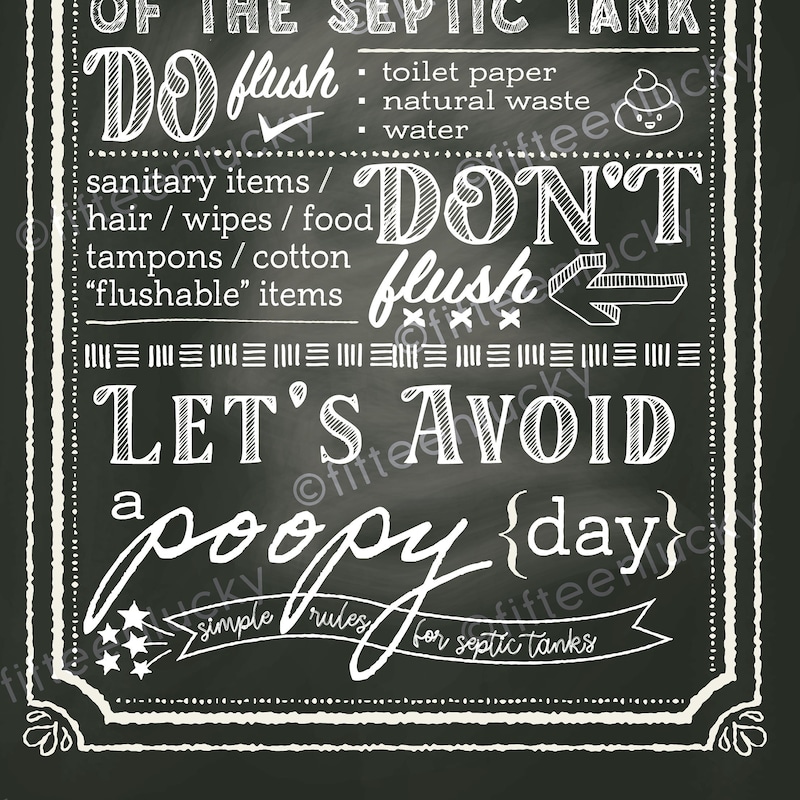 Septic Tank Sign - Etsy