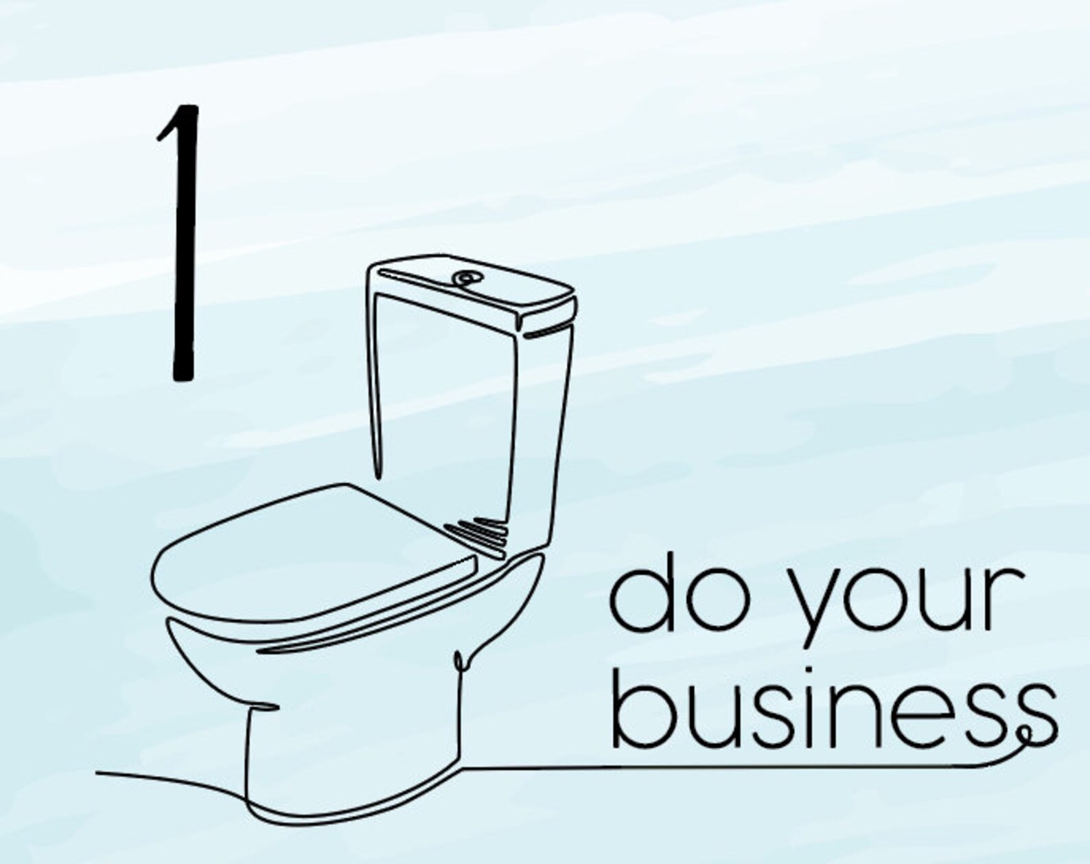 Bidet Sign - How to Use - Minimalist Lines - Etsy