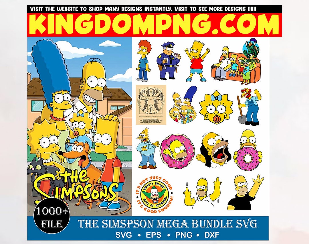 1000the Simpsons Svg, Bart Simpsons Svg, Lisa Simpson Svg, Homer ...