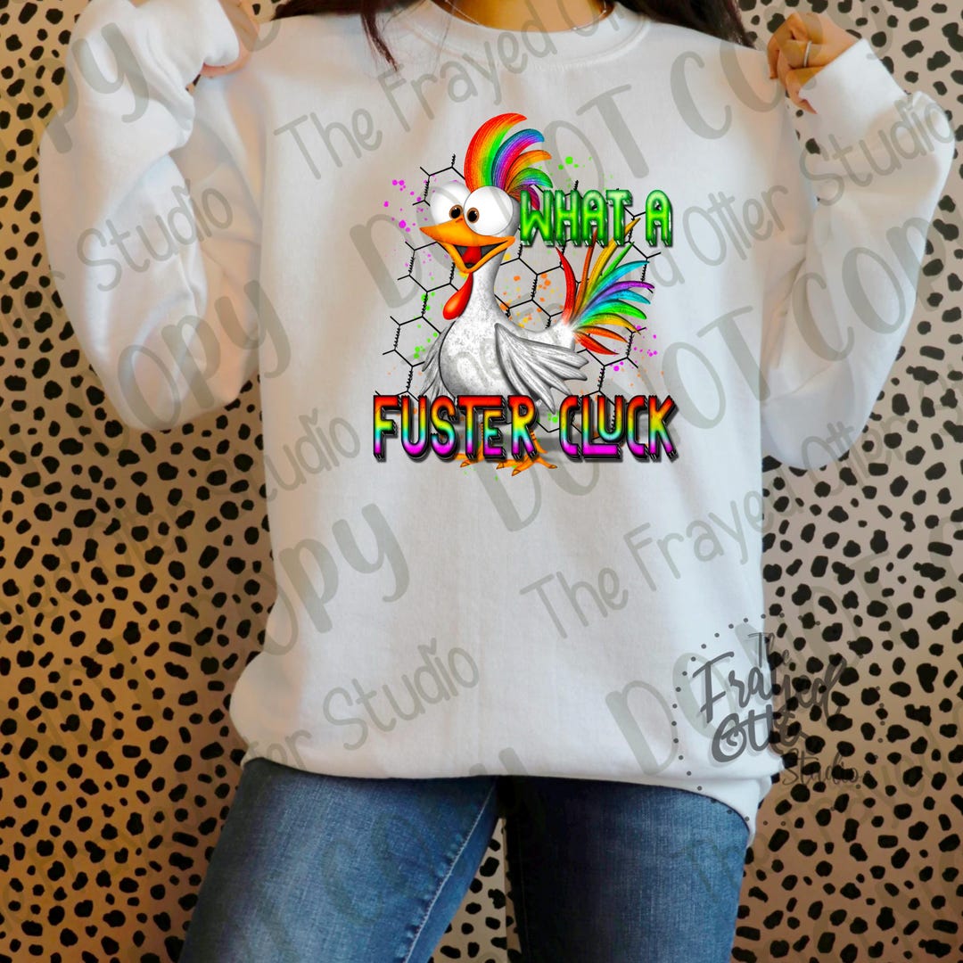 What a Fuster Cluck Chicken PNG Digital Download. - Etsy