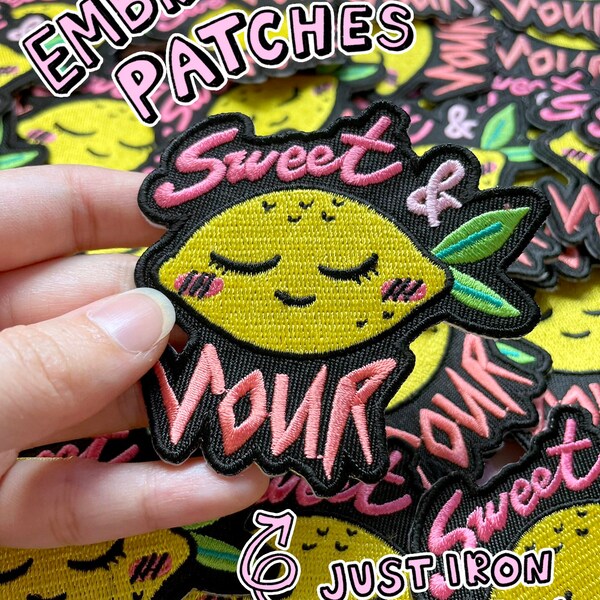 Embroidered Lemon - Etsy