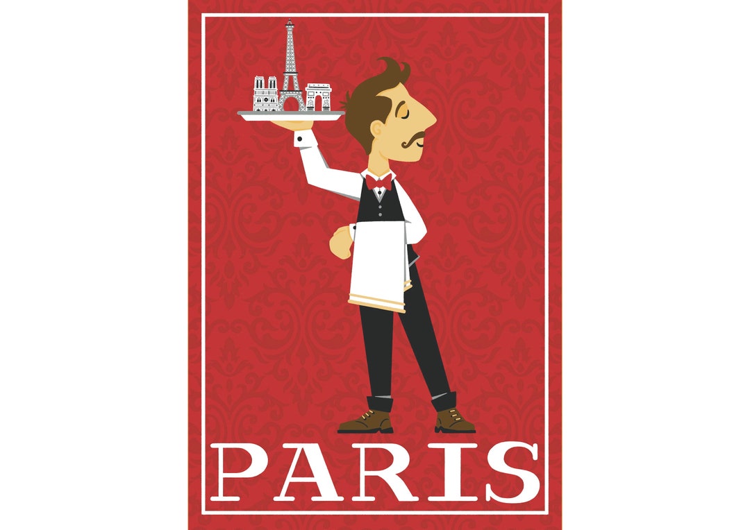 Paris Waiter - Etsy