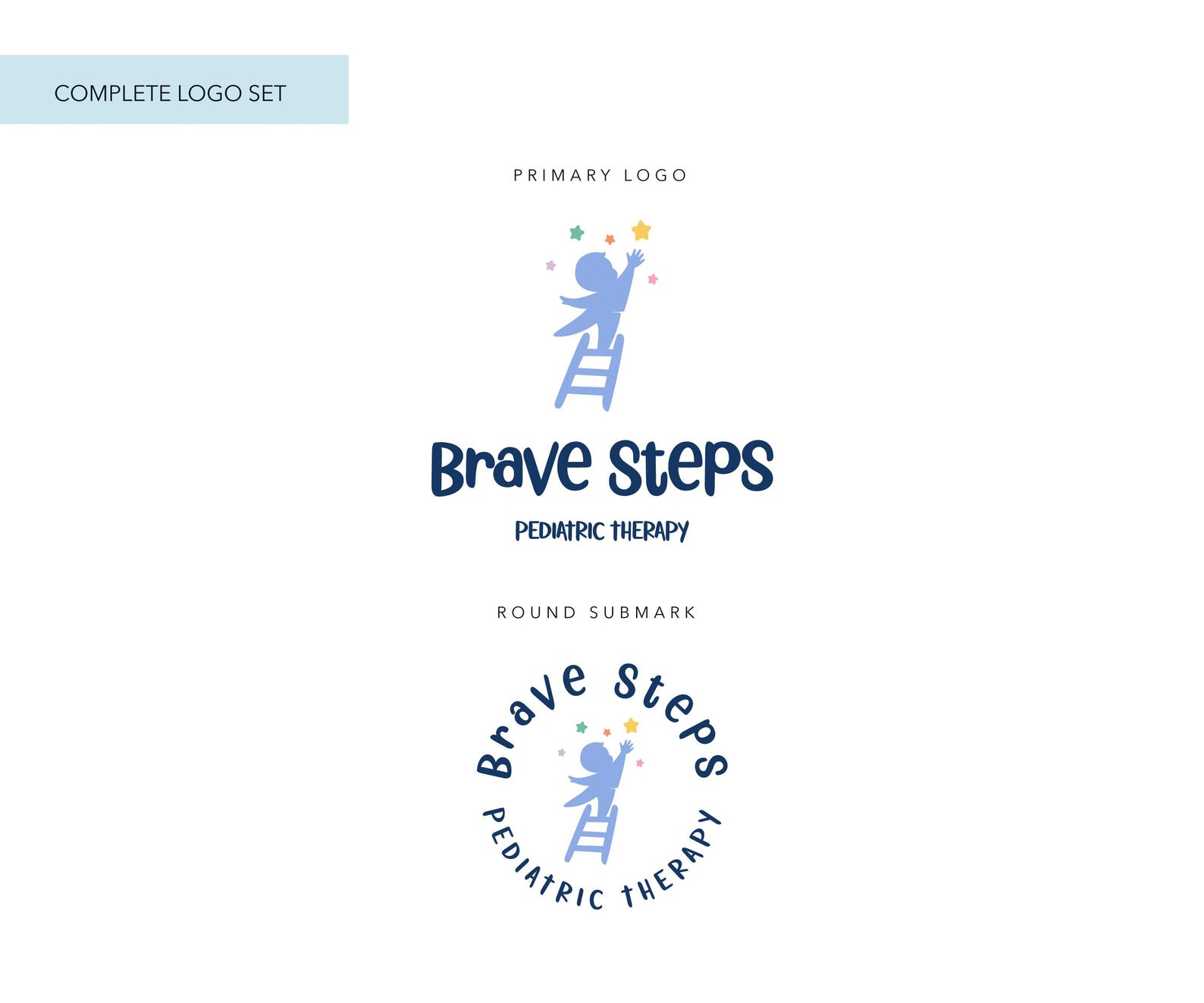 Children Therapy Logo Design - Spectrum Kids Psychology Branding Kit ...