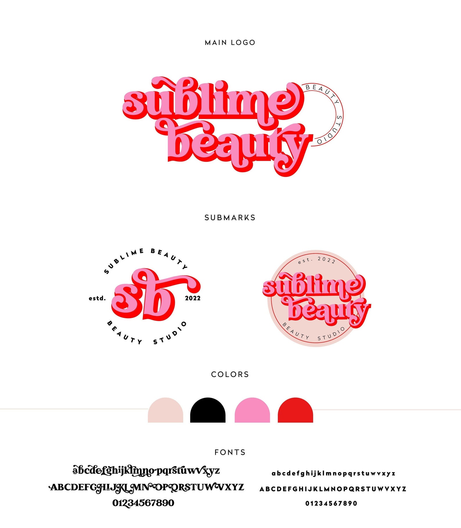 Retro Boho 70's Logo Funky Retro Logo Retro Typography - Etsy