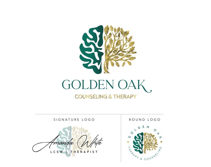 Therapist Logo Design: Mental Health Clinic Branding (AI, PDF, JPG ...