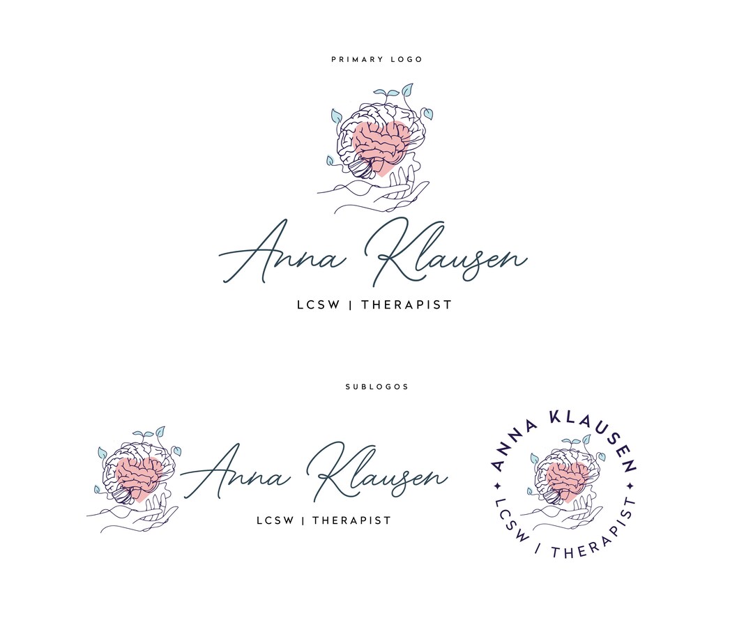 Counselor Therapy Logo, Brain Speech Therapy Logo, Spectrum Therapy ...