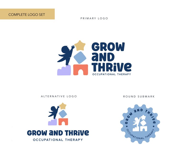 Children Therapy Logo Design - Ocuppational Therapy, ABA, Daycare ...
