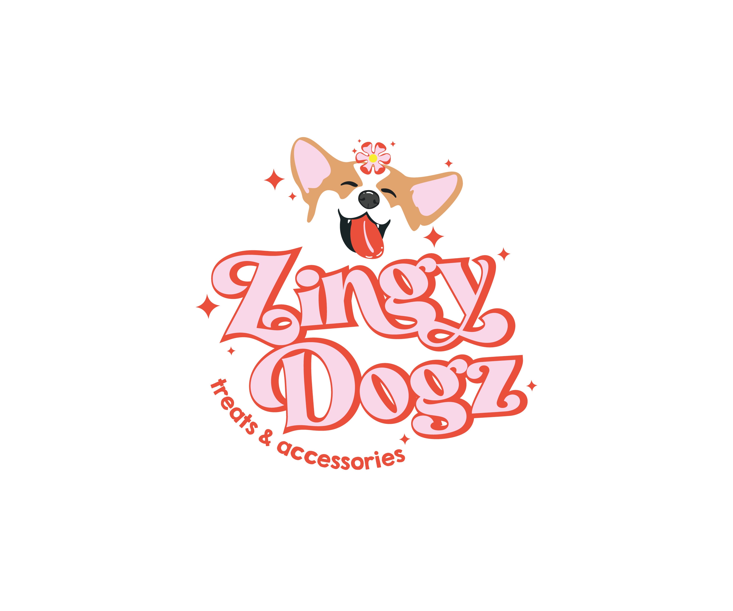 Dog Pet Retro Groovy Logo Design Dog Corgi Treats Logo Dog - Etsy