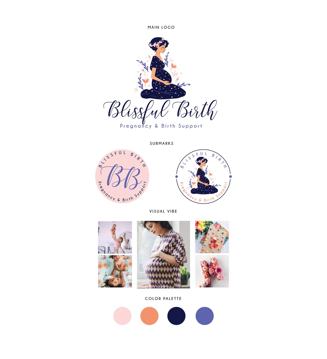 Birth Care Doula Conceiving Pregnancy Motherhood Logo Design, Birth ...