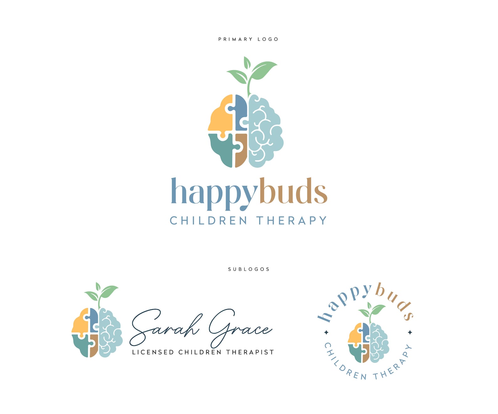 Children Therapy Logo, Speech Therapy Logo, Spectrum Therapy Logo ...