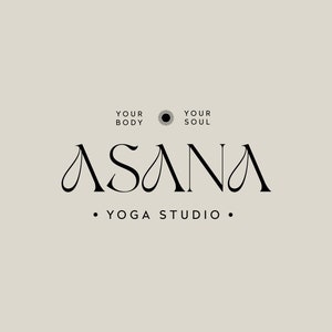 Premade Yoga Wellness Logo Design | Somatic Movement Logo | Sun Elegant ...