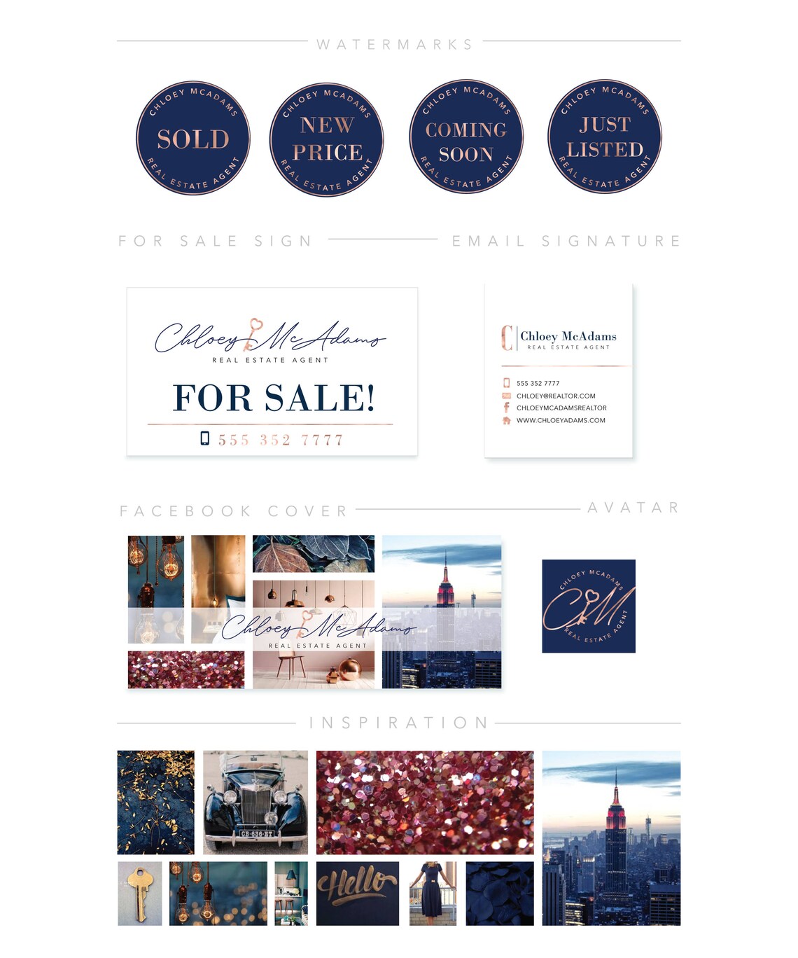 Real Estate Logo Branding Kit Realty Logo Real Estate Mini | Etsy