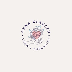 Counselor Therapy Logo Brain Speech Therapy Logo Spectrum - Etsy