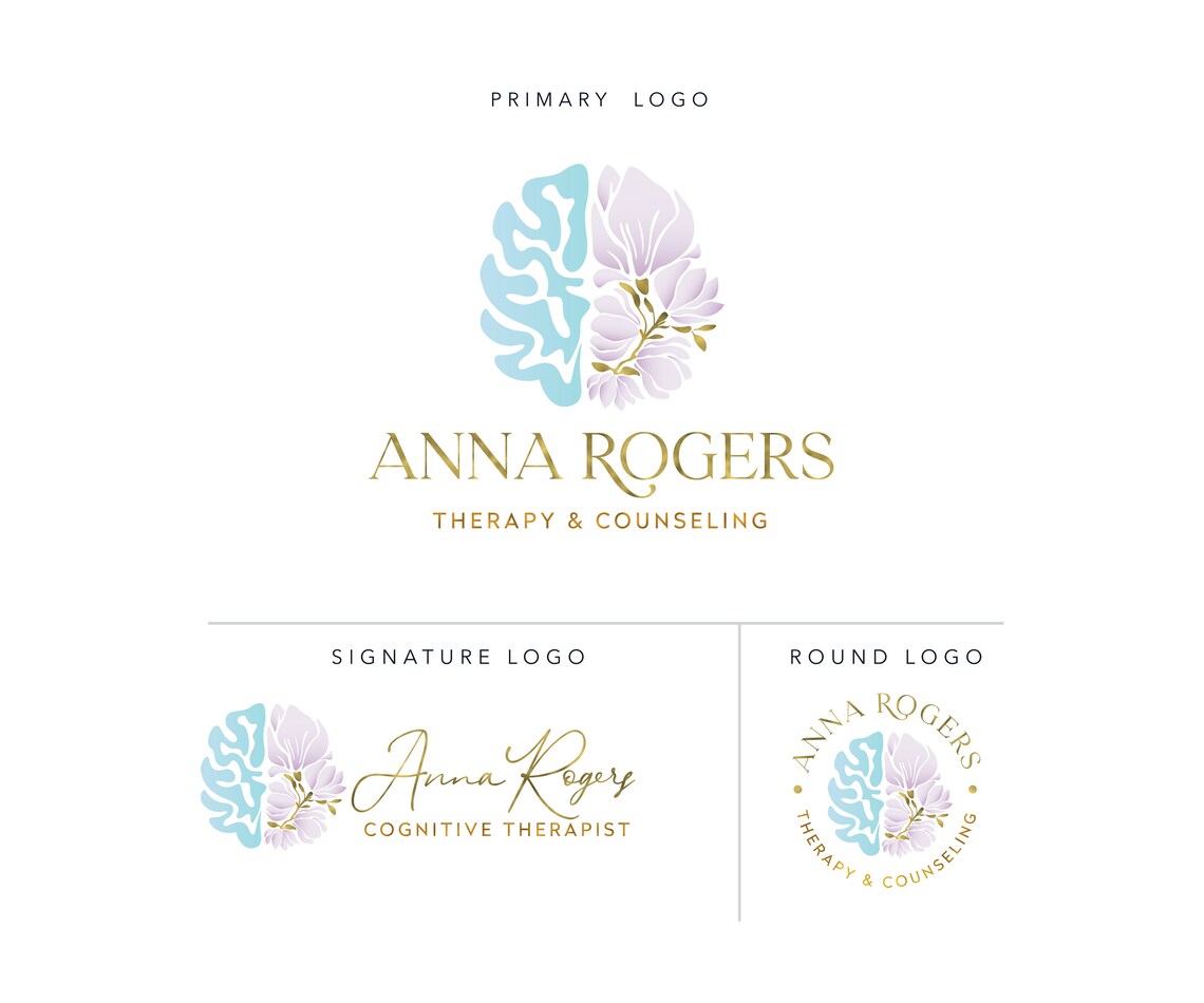 Premade Therapy Logo - Brain Logo Design for Therapists, Counselors ...