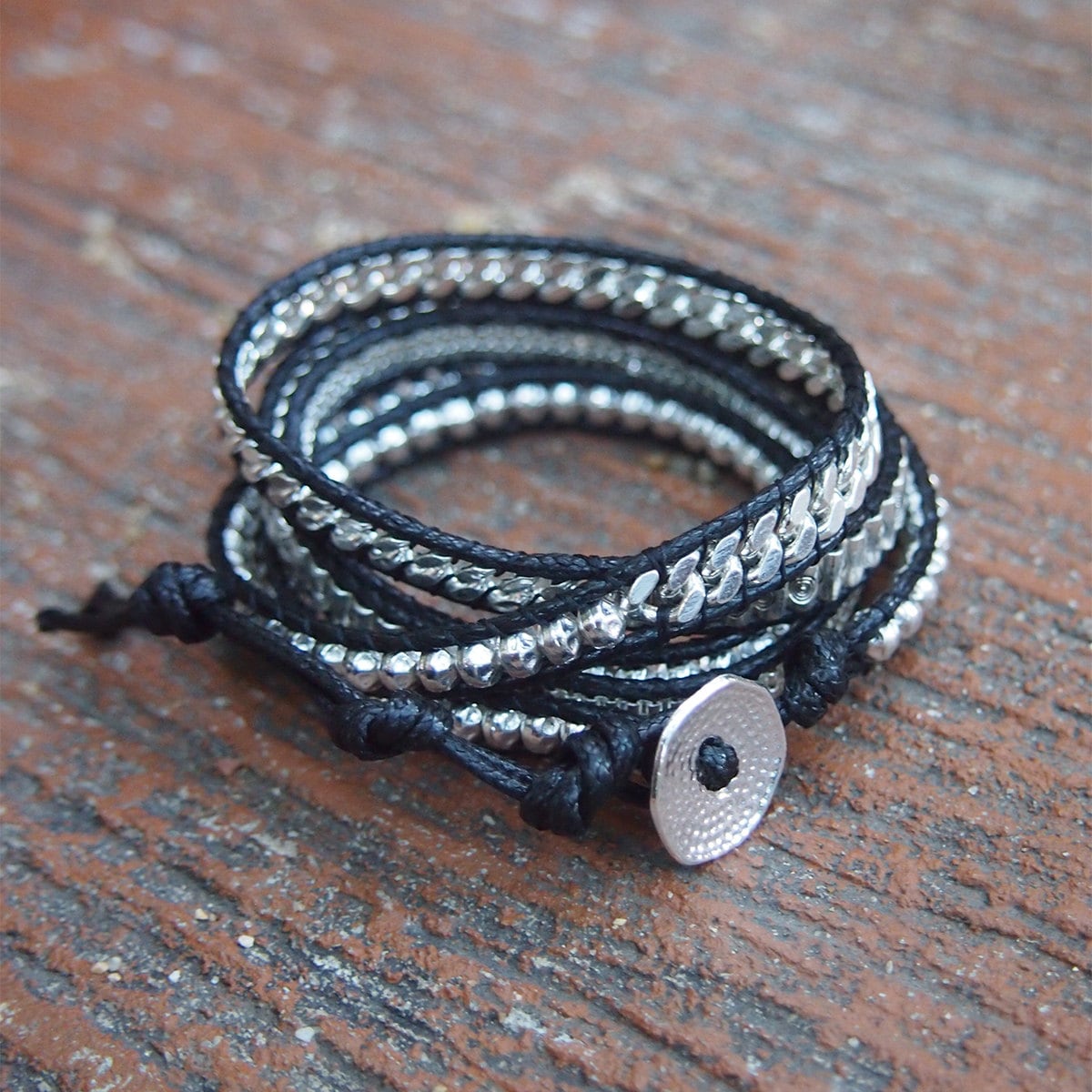 Heavy Metal Wrap bracelet Boho bracelet Bohemian bracelet | Etsy