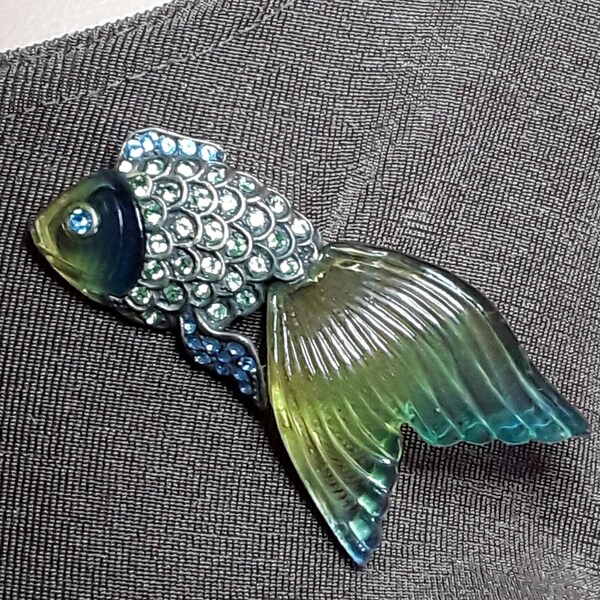 Vintage Fish Pin - Etsy