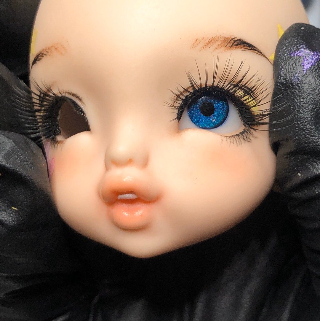 16mm Resiplastic Blue Purple Mix Black Small Pupil BJD Doll Eyes - Etsy