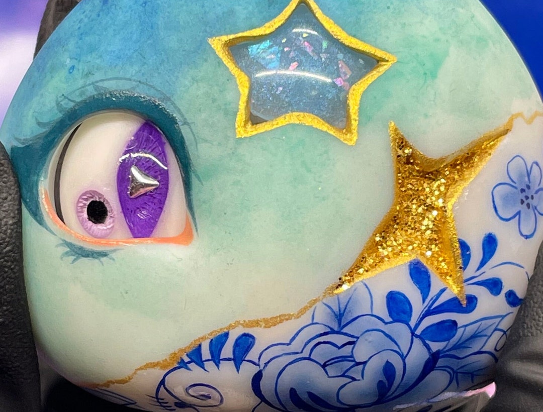 20mm Purple With Lavender Alien Eye Resin BJD Doll Eyes X6 - Etsy