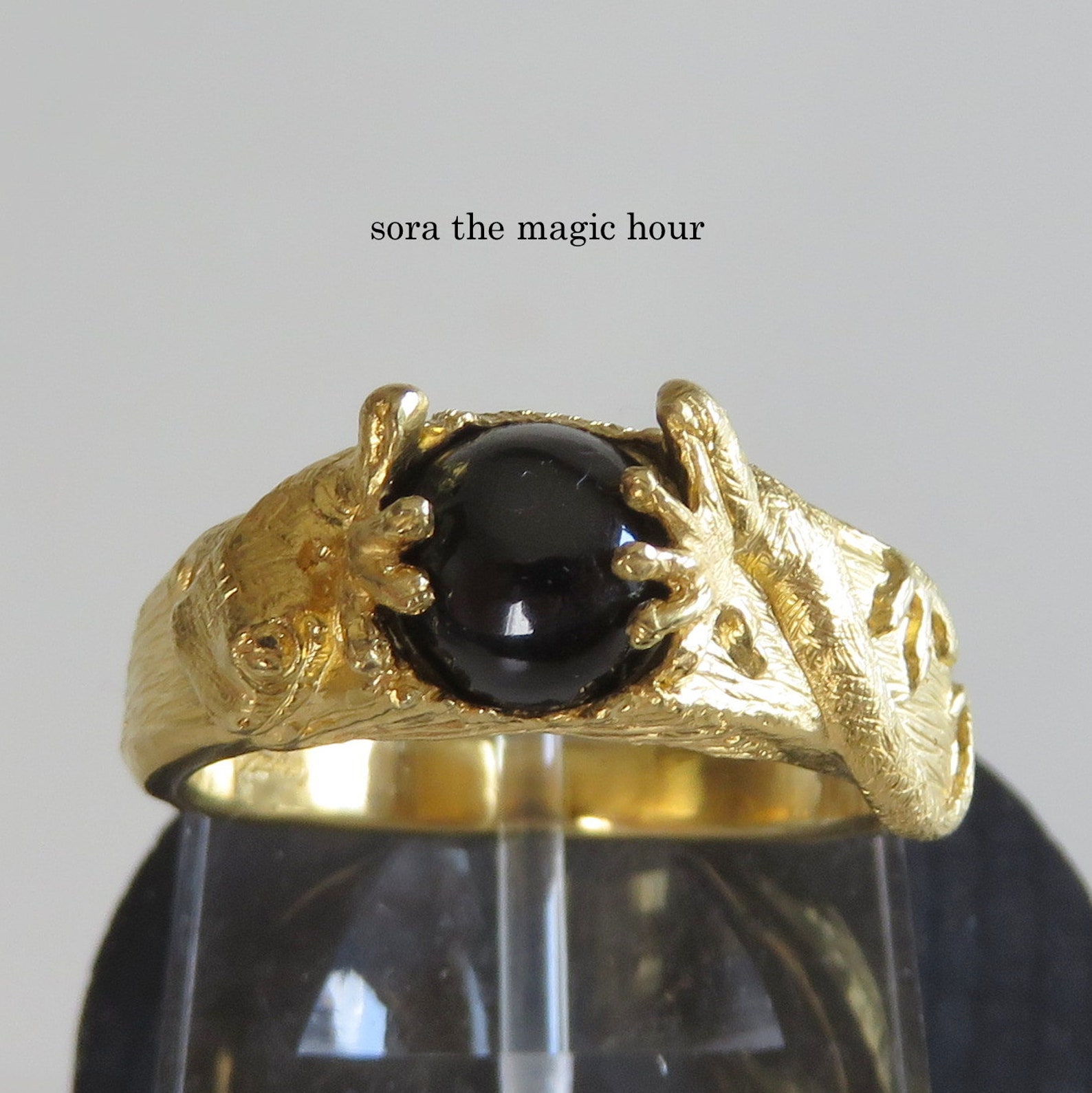 24k Pure Gold Japanese Gecko Ring, Solid 24k Gold Gecko Ring, Build-to ...