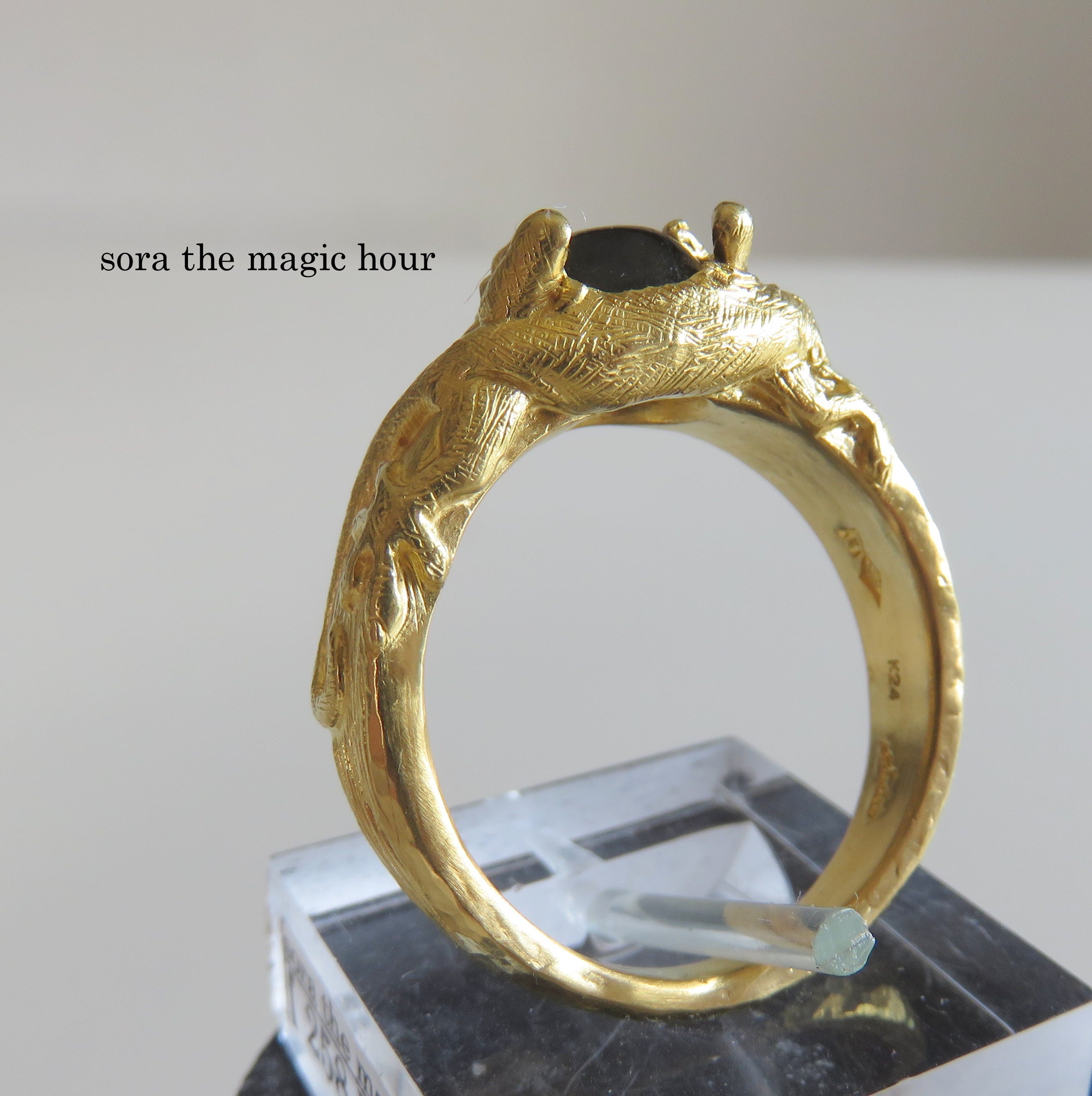 24k Pure Gold Japanese Gecko Ring Solid 24k Gold Gecko Ring - Etsy