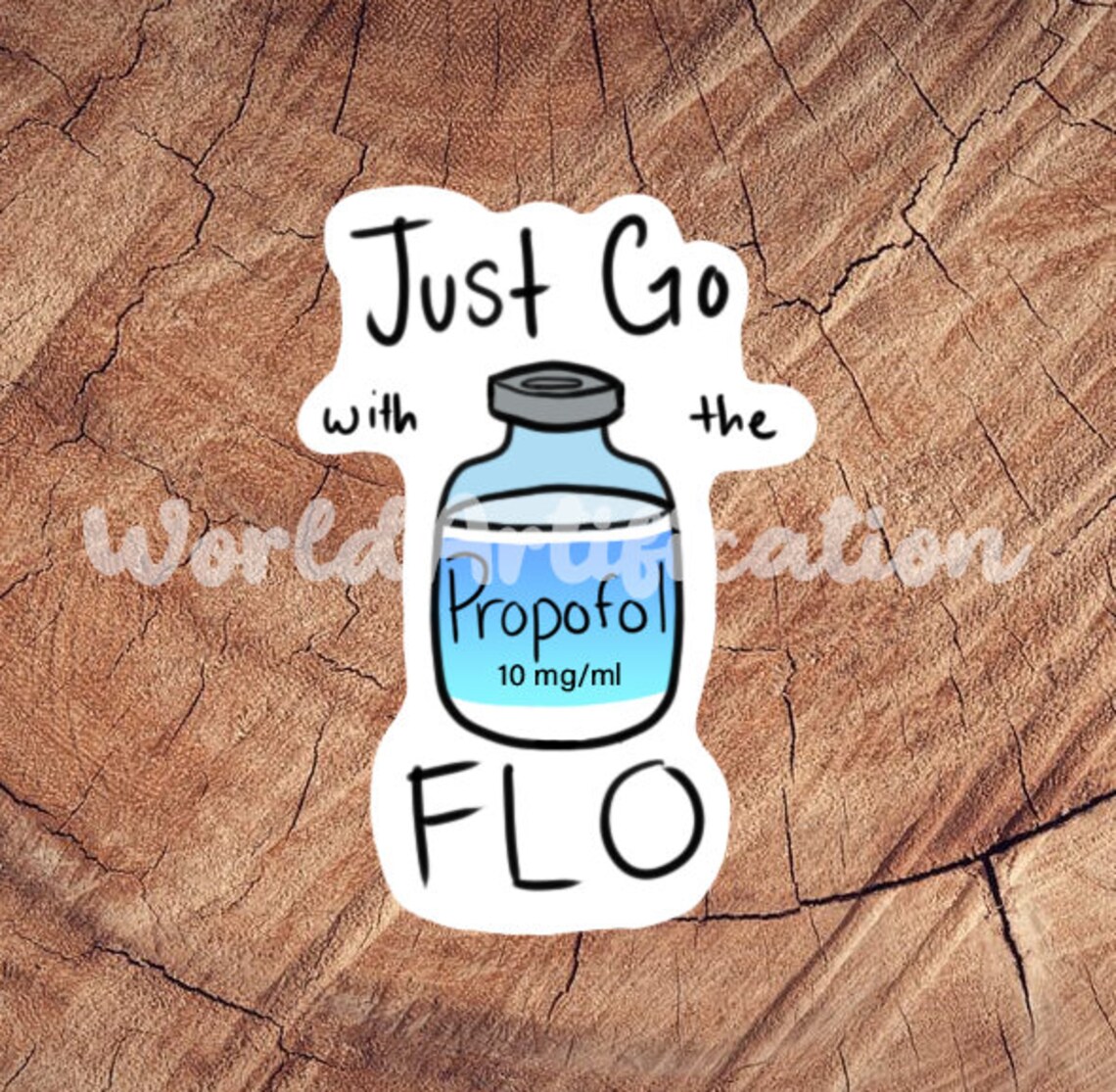 Propofol Sticker Waterproof Stickers Laminated Stickers Vet - Etsy