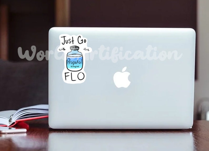 Propofol Sticker, Waterproof Stickers, Laminated Stickers, Vet Med Gift ...