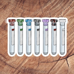 Collection Tubes, Waterproof Stickers, Laminated Stickers, Vet Med Gift ...