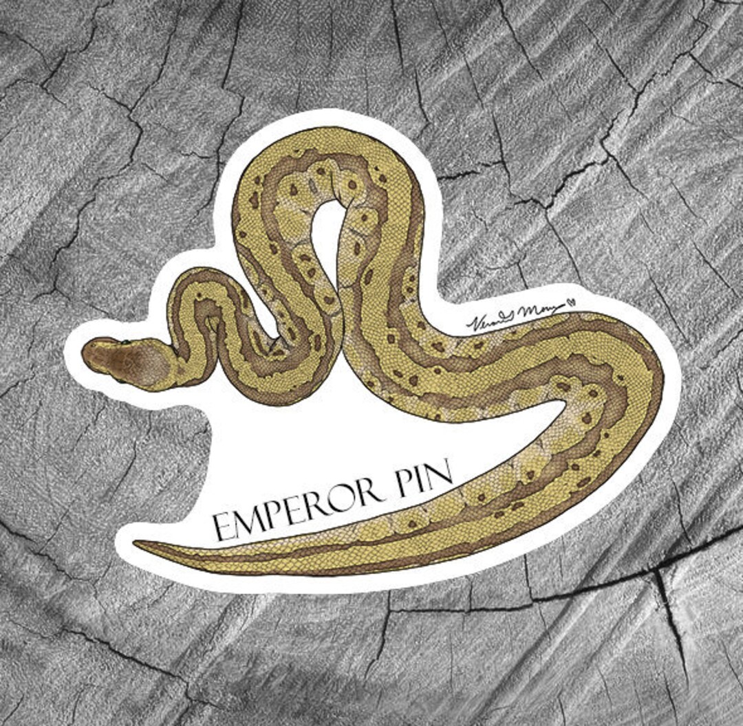 Ball Python Emperor Pinstripe Morph Stickers, Laminated Stickers ...