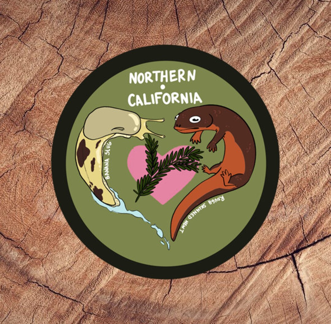 Northern California Sticker, Laminated Stickers, Waterproof Stickers ...