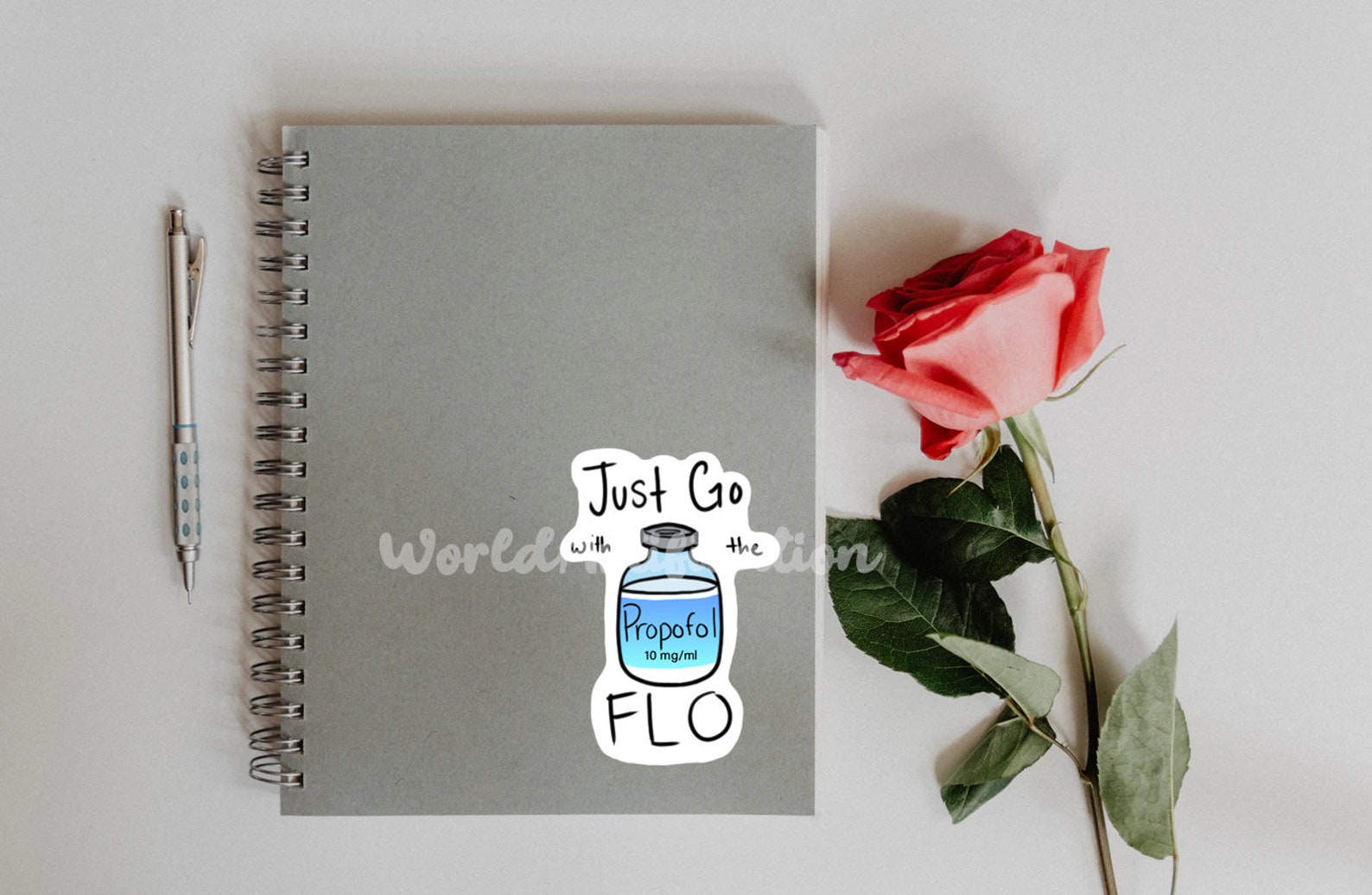 Propofol Sticker, Waterproof Stickers, Laminated Stickers, Vet Med Gift ...