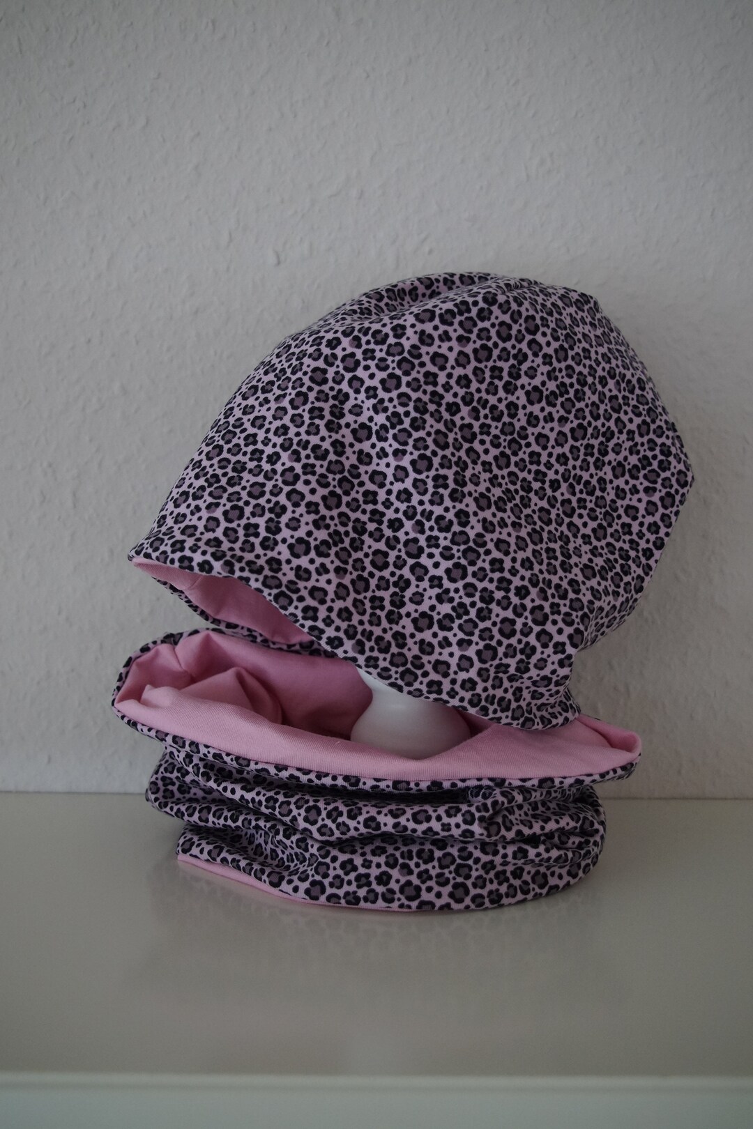 Beanie Hat & Loop in a Leo Print Set - Etsy