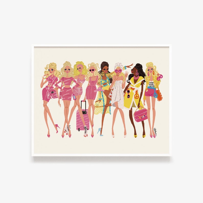 MOSCHINO Fashion Illustration Print Fashion Print Fashion | Etsy