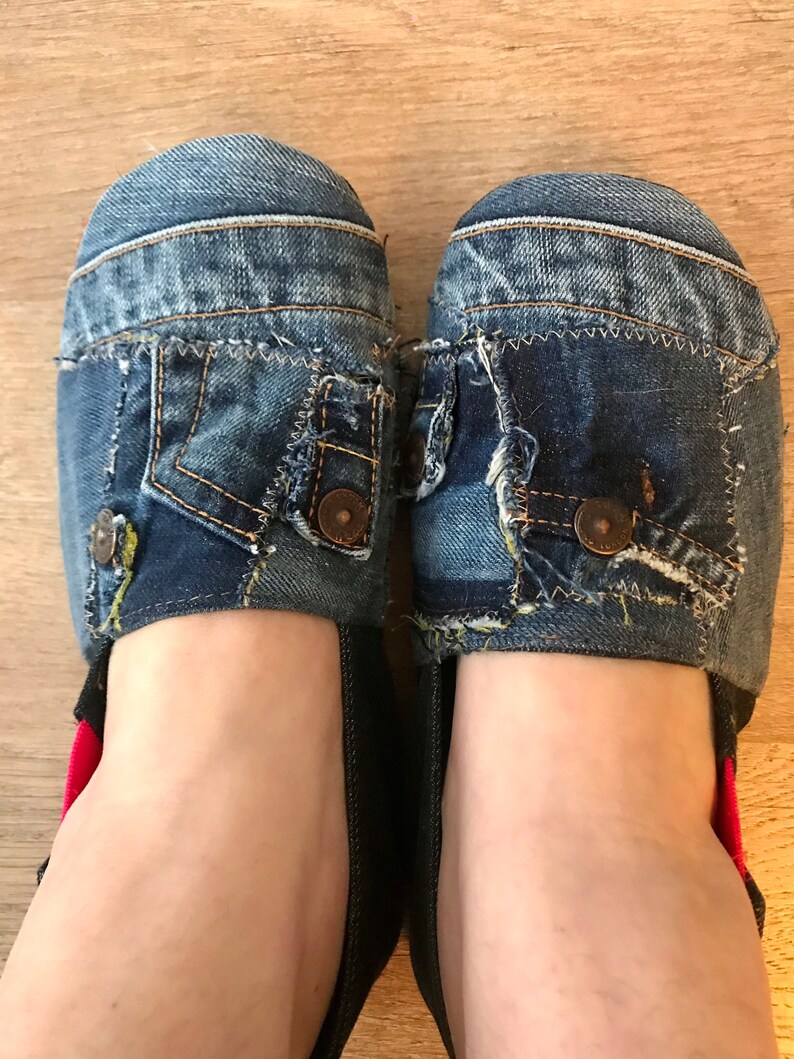 Denim Slippers, Household Jeans Slippers, Man/women/kids Denim Slippers ...