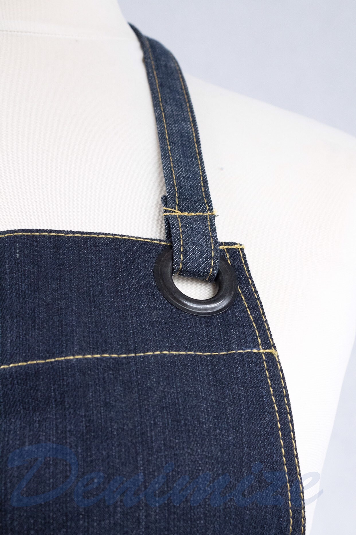 Denim Apron, Recycled Jeans Apron, Chefs Apron , Blue Cooking Apron ...