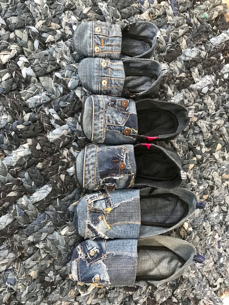 Denim Slippers, Household Jeans Slippers, Man/women/kids Denim Slippers ...