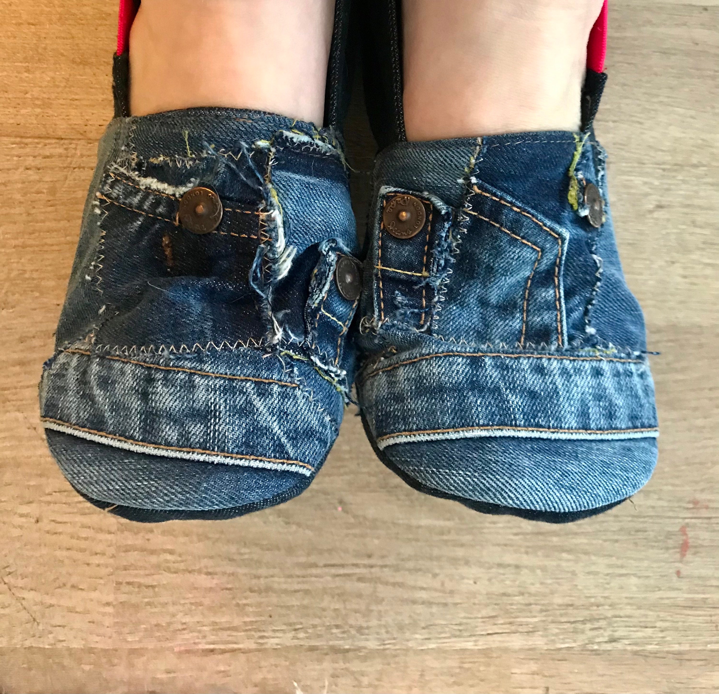 Denim Slippers, Household Jeans Slippers, Man/women/kids Denim Slippers ...