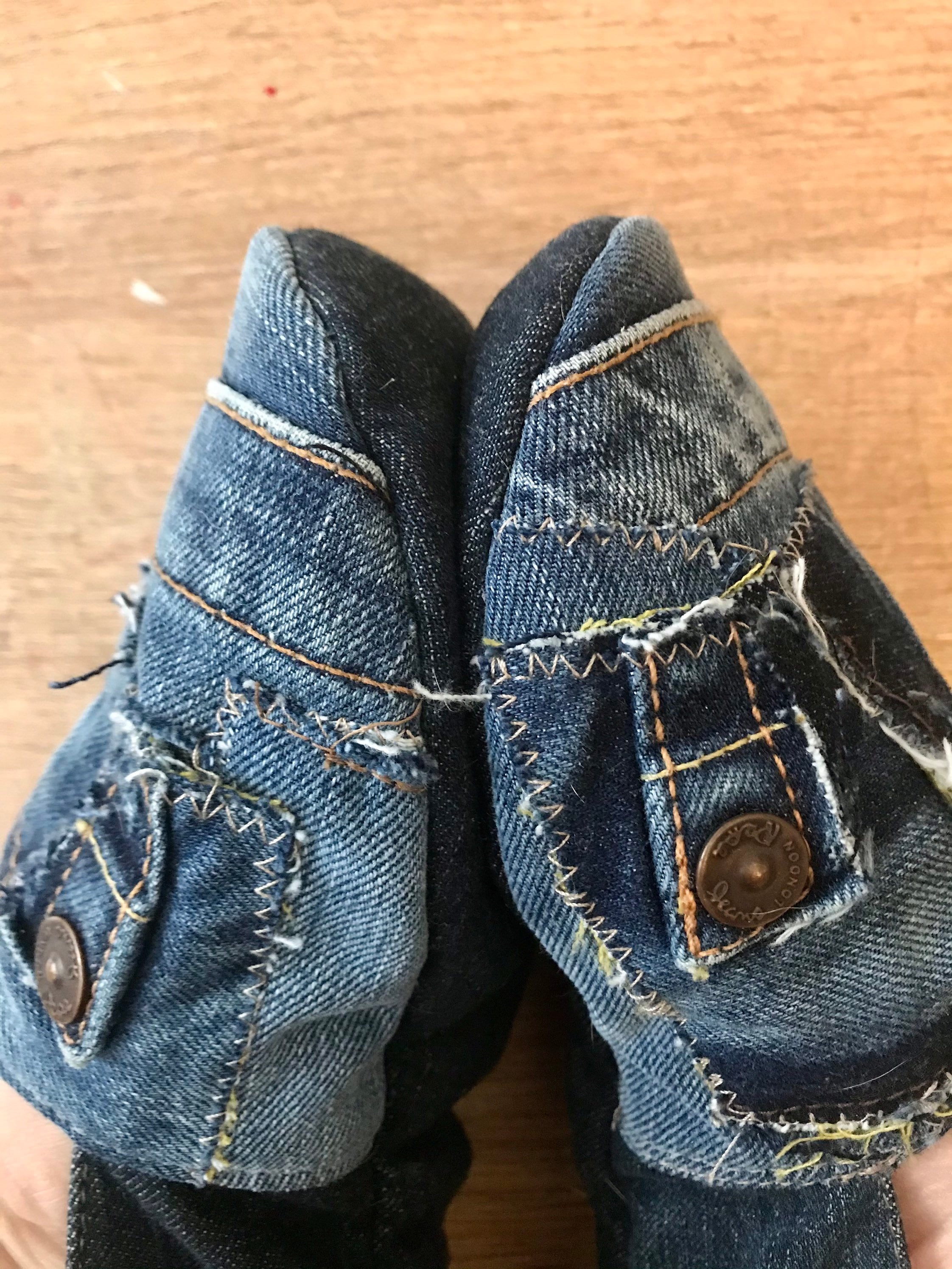 Denim Slippers Household Jeans Slippers Man/women/kids Denim - Etsy