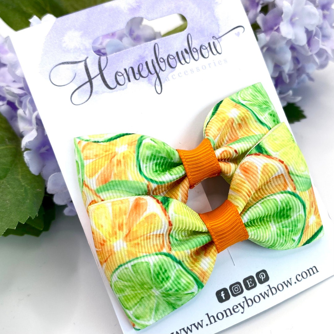 Fruit Hair Bow, Like Hair Bow, Orange Hair Bow, Zest Hair Bows - Etsy