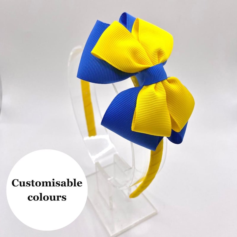 Alice Band With Bow - Etsy UK