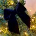 Black Velvet Christmas Tree Bows, Velvet Bows for Christmas Tree ...