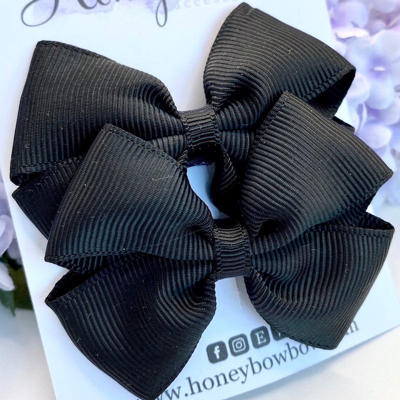 Hair Bow With Alligator Clip - Etsy UK