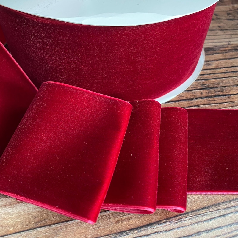Deep Red Velvet Material - Etsy UK