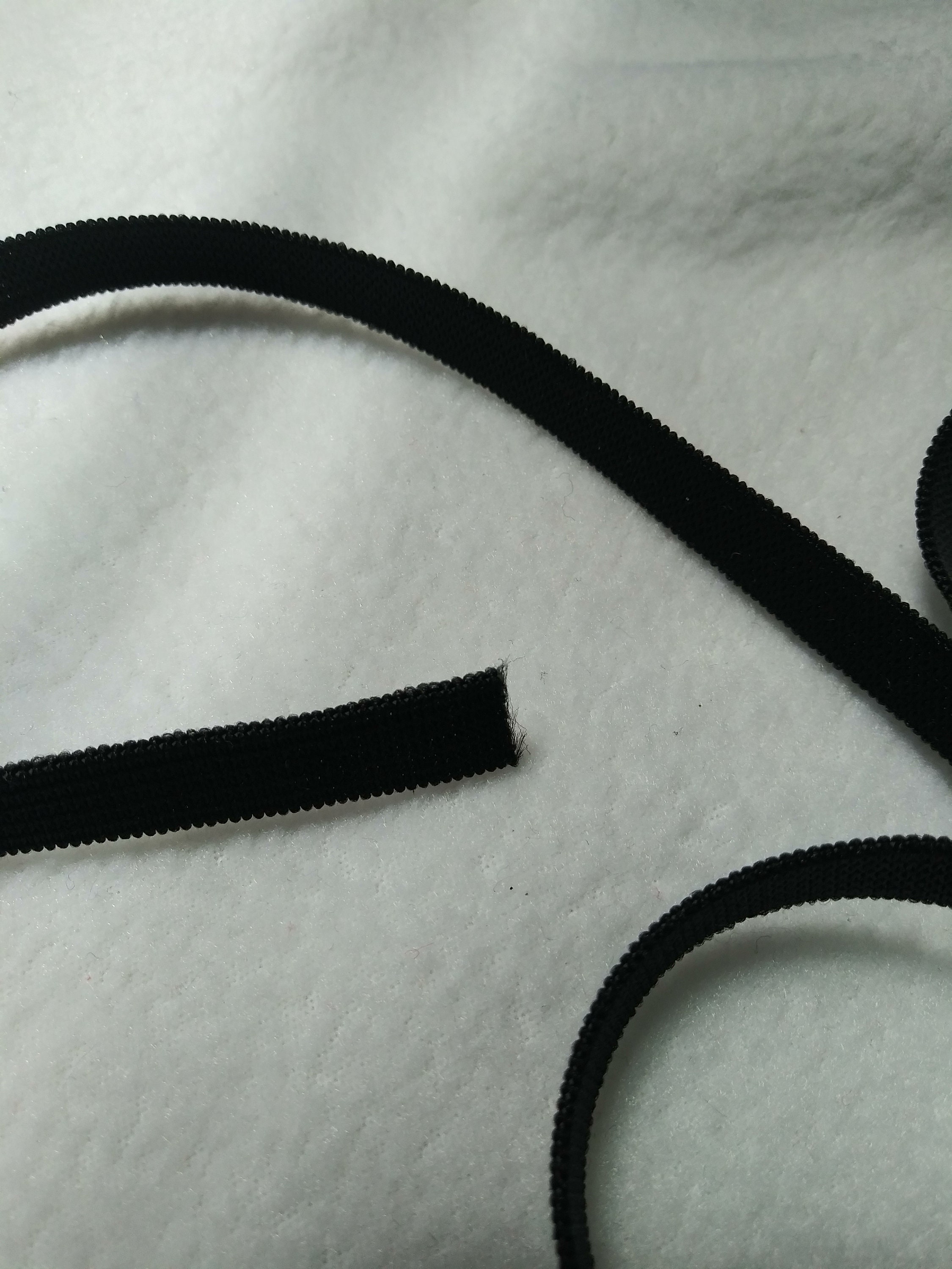 3/8 Inch Knit Soft Black Elastic Elastic by the Yard - Etsy Sweden