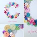 Button Art Initial Picture Button Letter Alphabet Art - Etsy