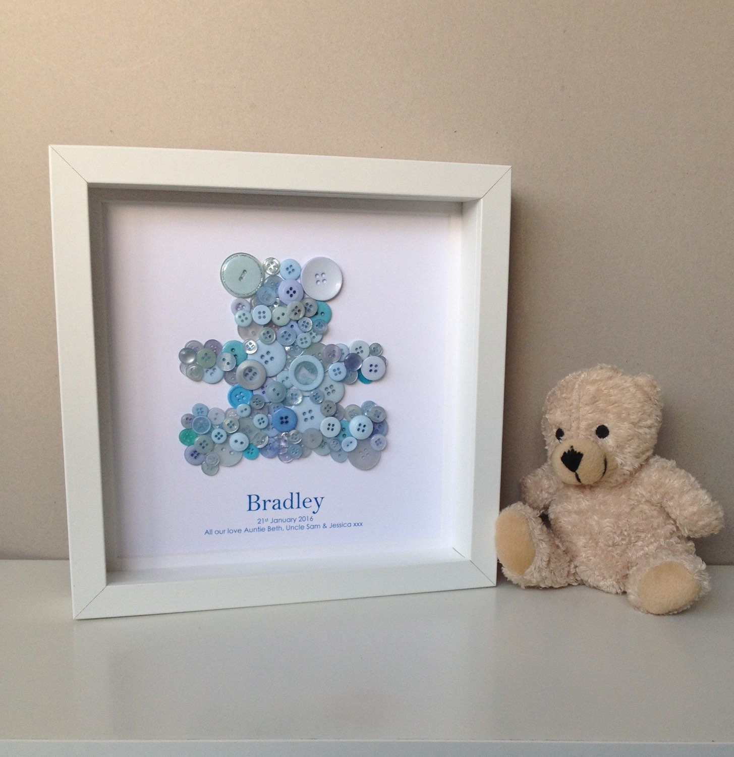 Beautiful Framed Gift for a New Baby or Wonderful Christening or ...