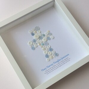 Baptism Gift for Boy Christening Gift Button Art Baptism - Etsy UK