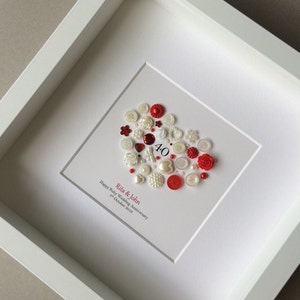 40th Anniversary Gift, Ruby Wedding, 40th Wedding Anniversary, Ruby ...