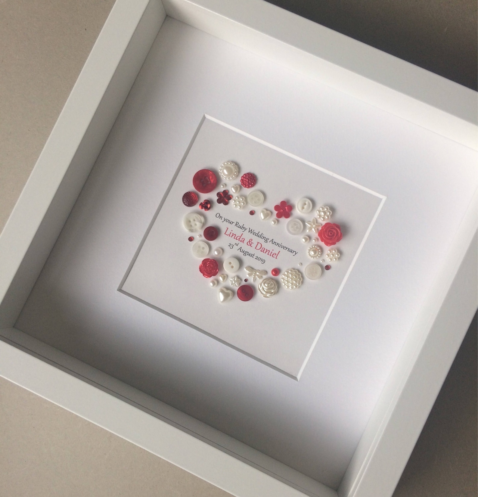 Ruby Wedding Anniversary 40th Wedding 40th Anniversary Ruby | Etsy