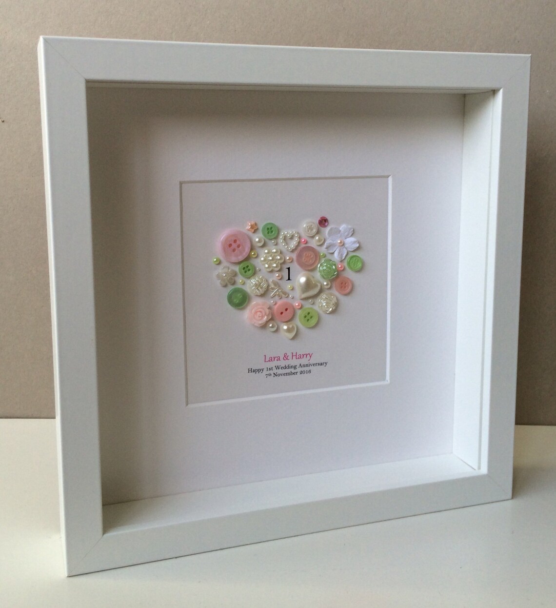 1st Wedding Anniversary Paper Anniversary Traditional Gift - Etsy